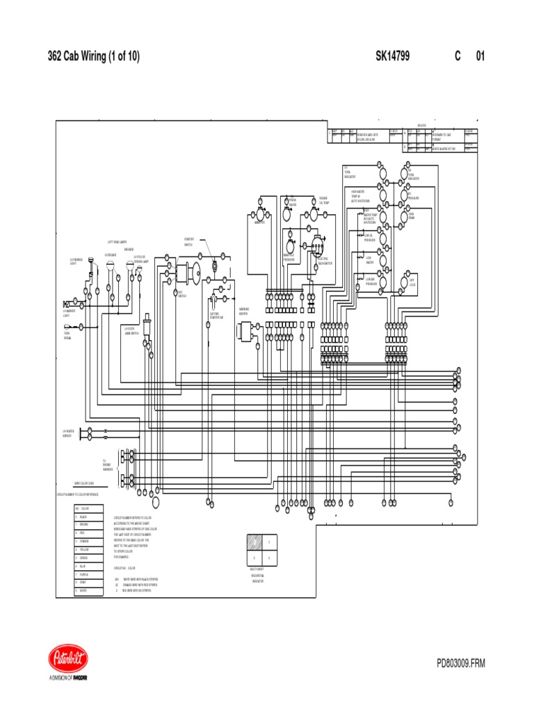 Peterbilt 362 Schematics Wiring Diagram | PDF | Color | Light
