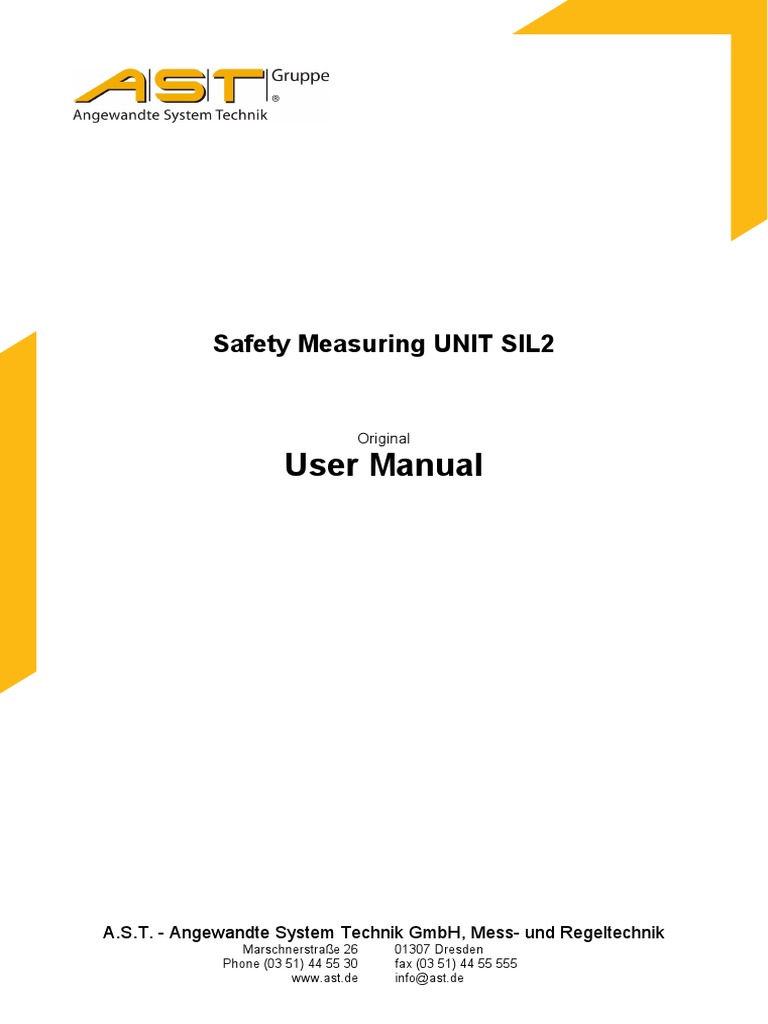 Safety-Critical Force Sensor User Manual: Understanding Functional ...