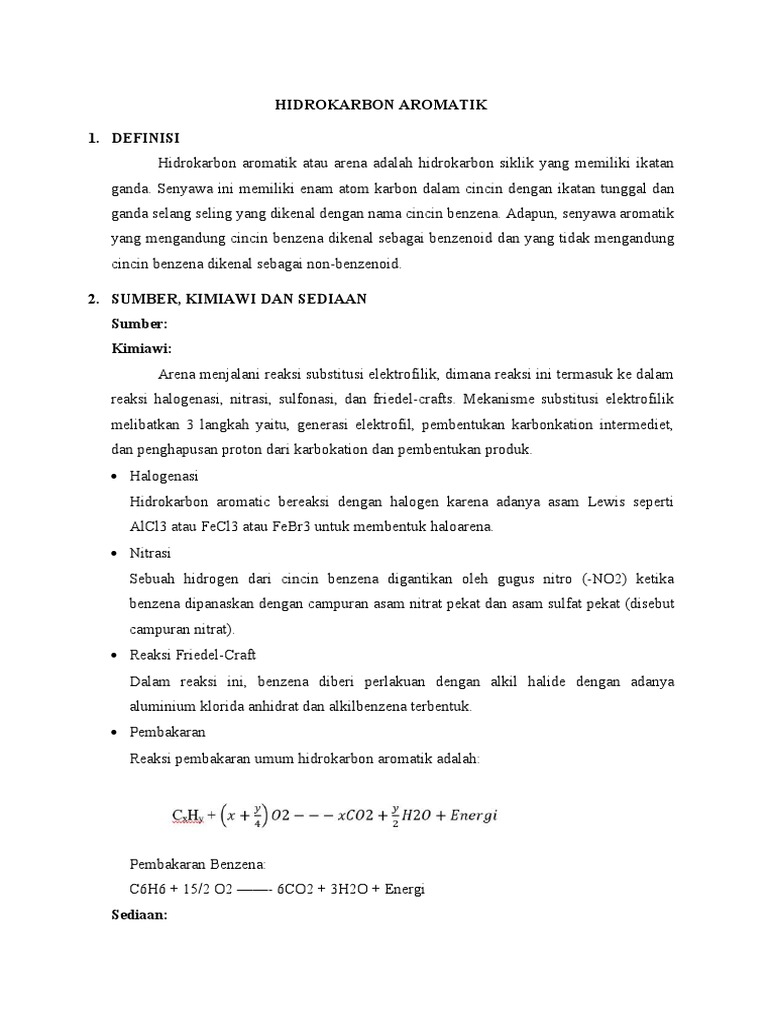 Hidrokarbon Aromatik | PDF