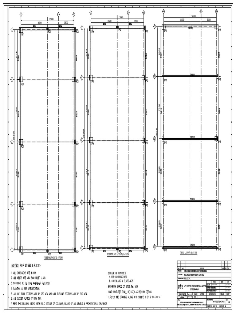 Roof Truss and Sheeting Drawings | PDF | Architectural Elements ...