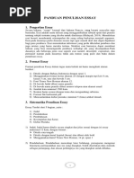 Panduan Format Esai Mahasiswa | PDF