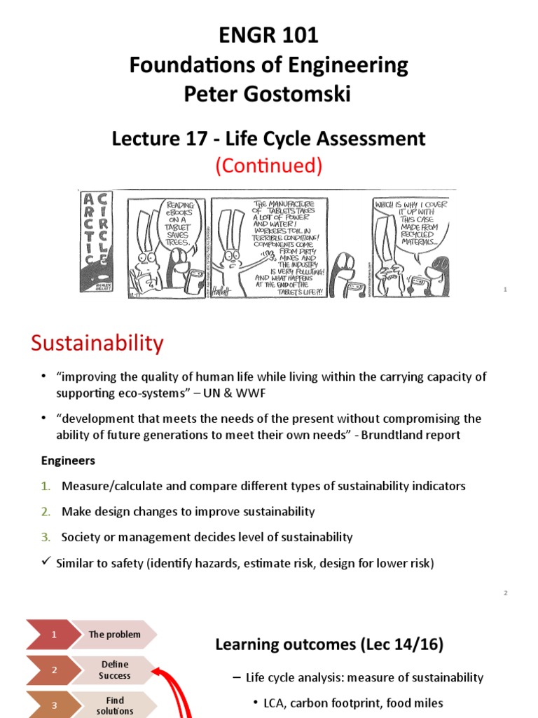 Life Cycle Assessment in Engineering | PDF | Life Cycle Assessment ...