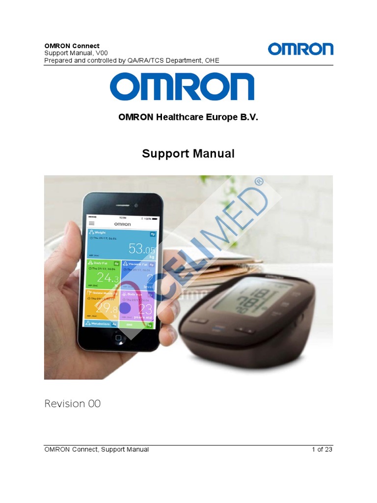 Support Manual - Omron Connect V00web | PDF | I Cloud | Bluetooth