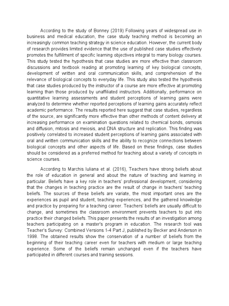 Foreign Study | PDF | Case Study | Teachers