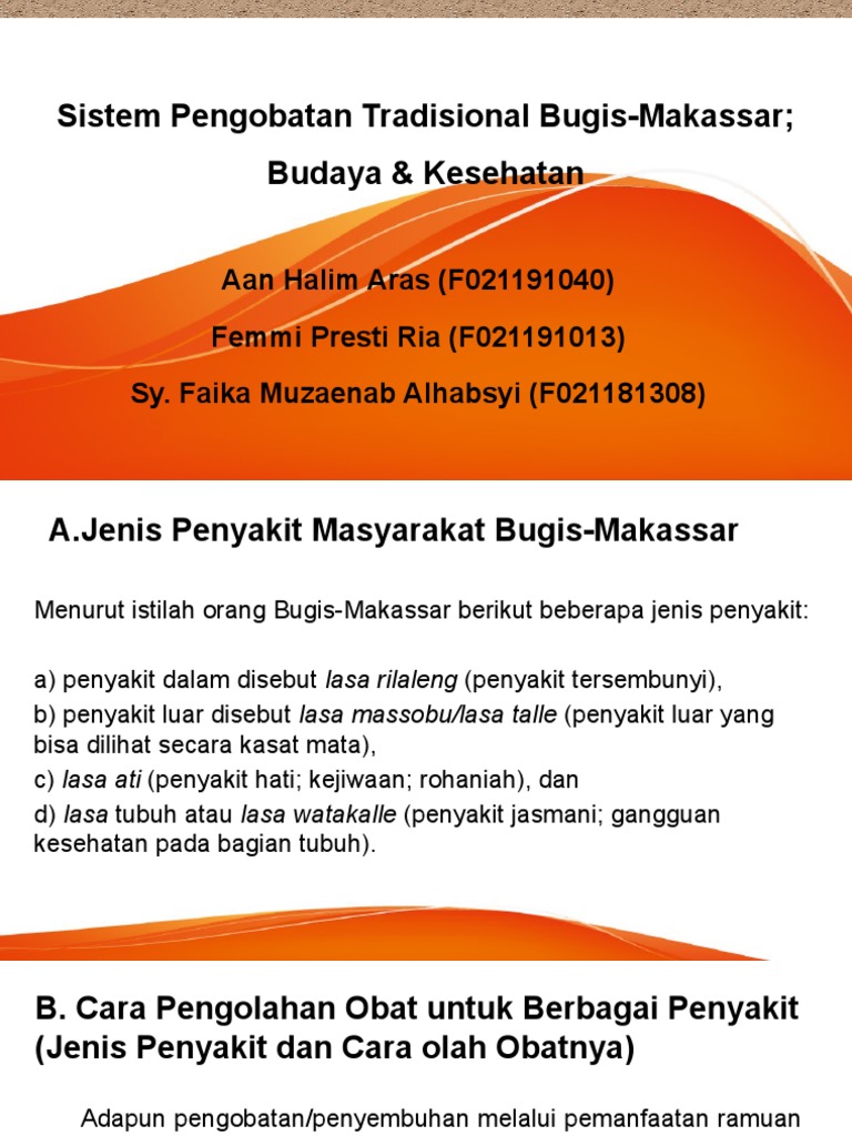 Sistem Pengobatan Tradisional Bugis | PDF | Kesehatan Holistik