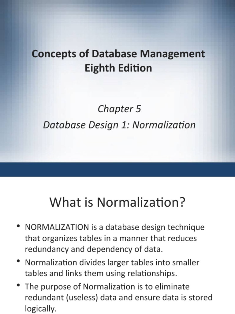 Concepts of Database Management Eighth Edition | PDF | Software Design ...