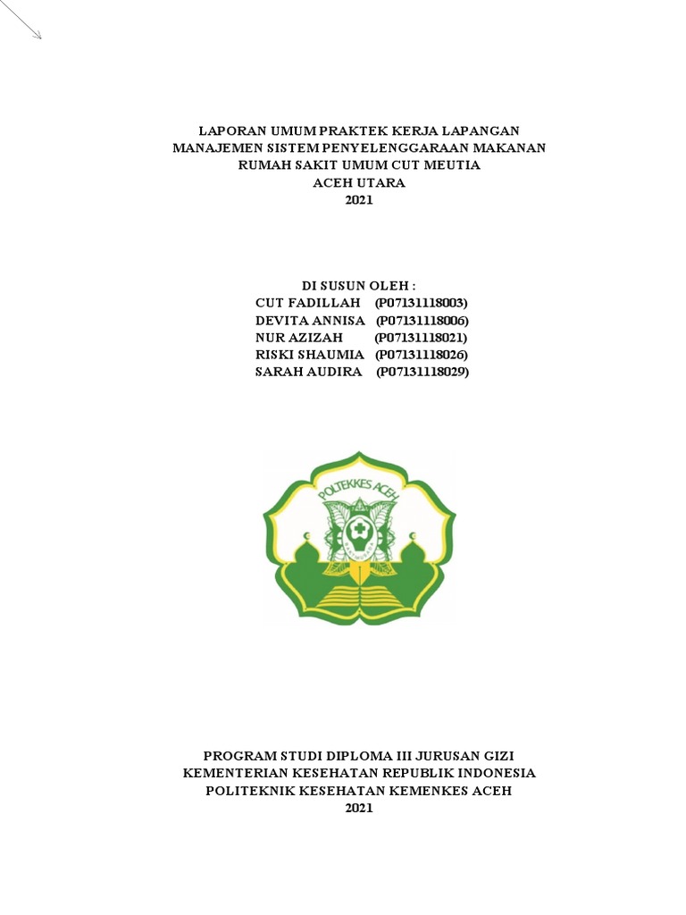 Laporan Umum Praktek MSPM RS Cut Mutia 2021 | PDF | Kesehatan Holistik