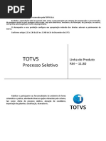 Apostila TOTVS Fórmula Visual - RM Versão 12 | PDF | Fluxo de trabalho ...