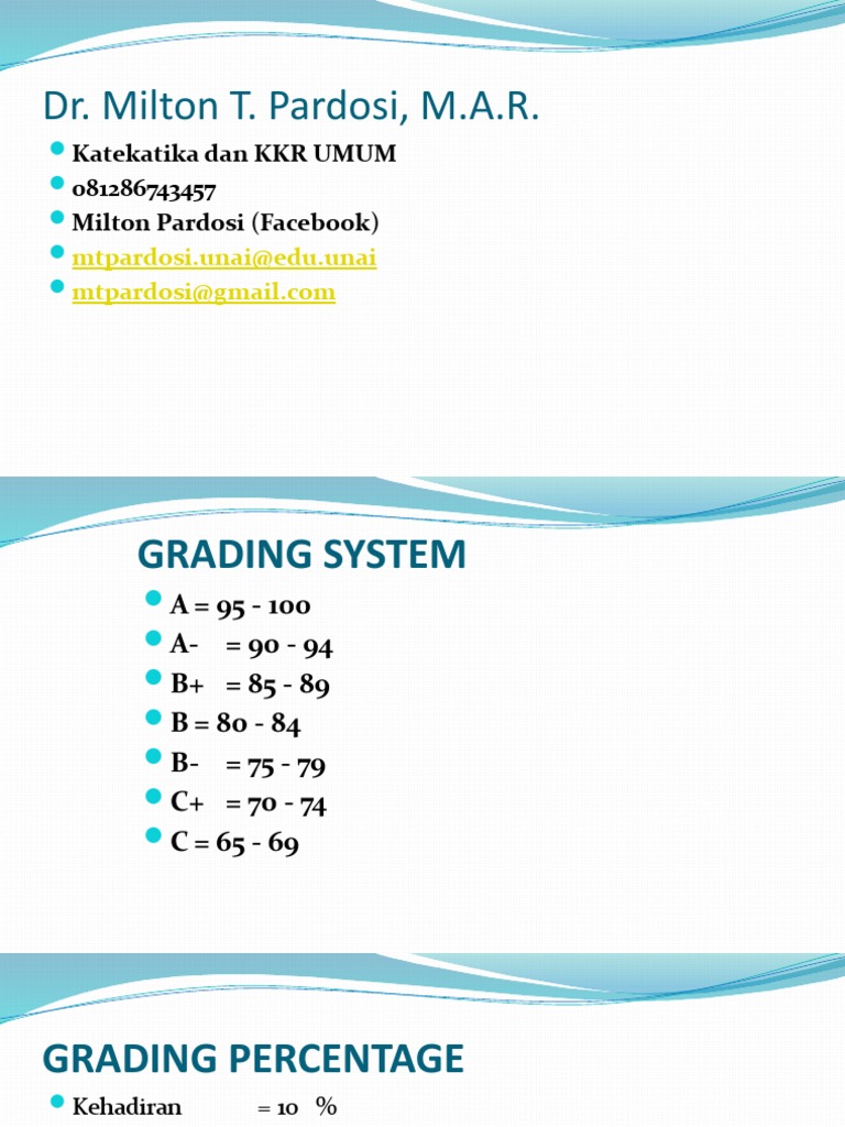 Grading System | PDF