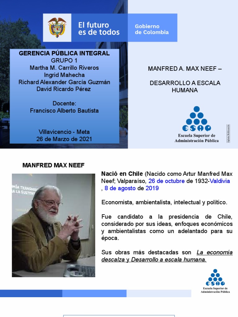 GRUPO 1 Max Neef EXPOSICION | PDF