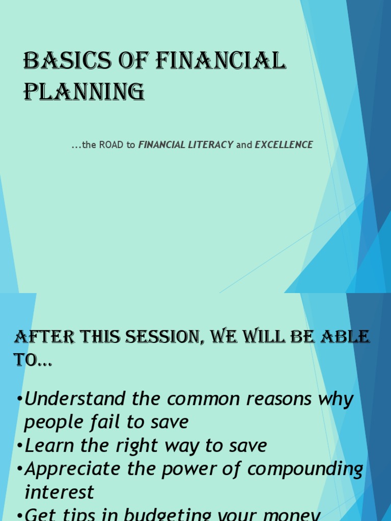 Module 6 Basics of Financial Planning | PDF | Wealth | Interest