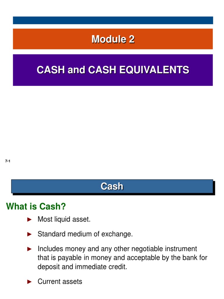 Understanding Cash and Cash Equivalents | PDF | Cash And Cash ...