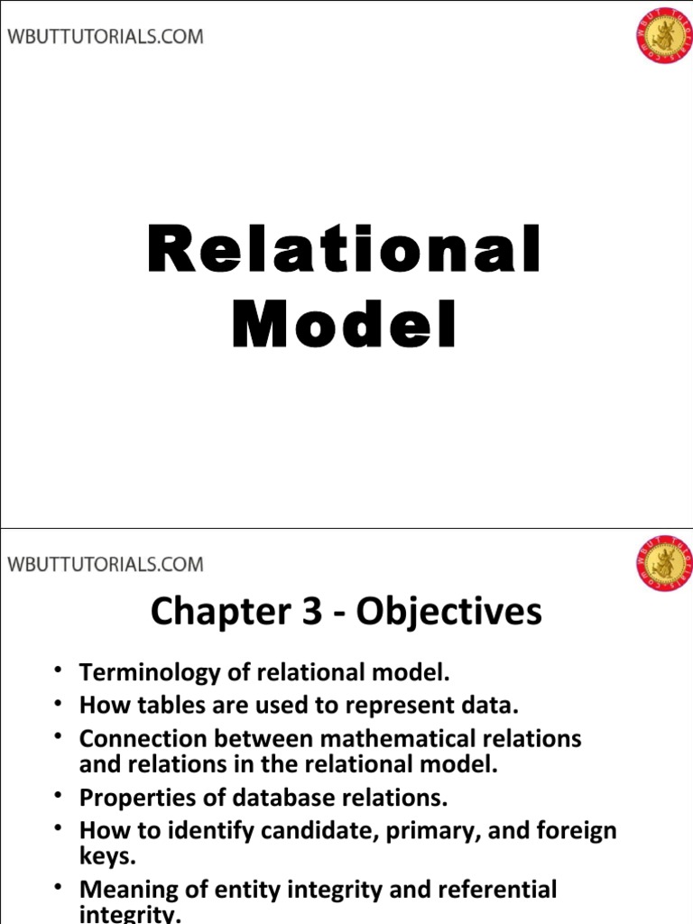 Relational Model Pdf Relational Database Relational Model