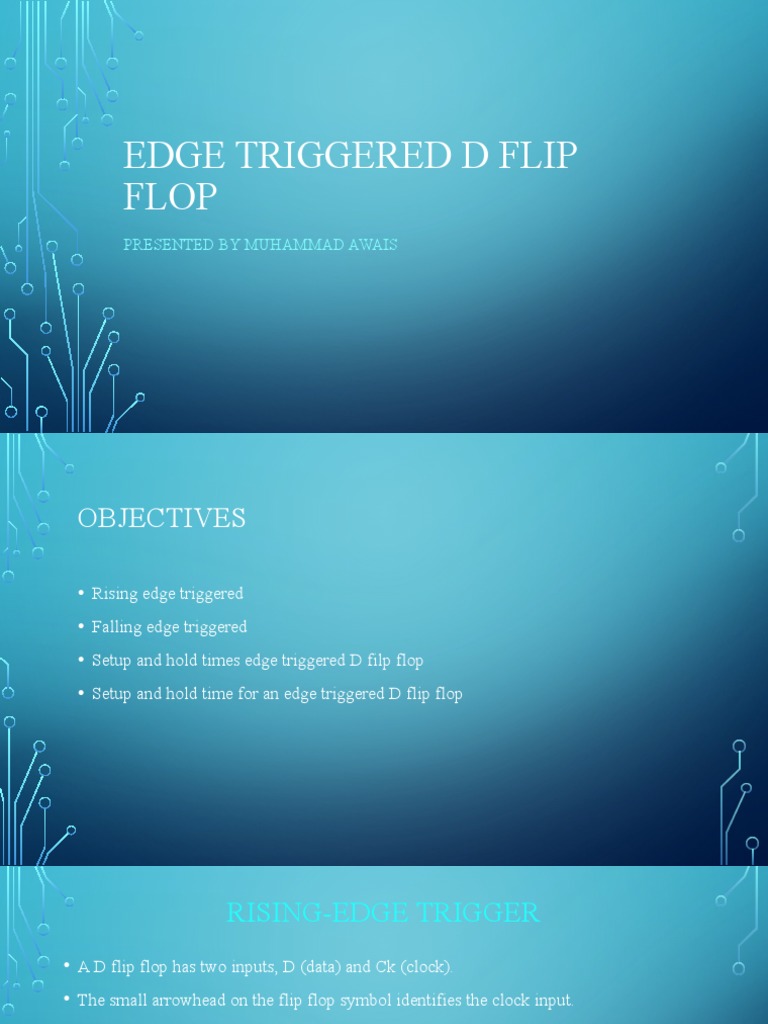 Edge Triggered D Flip Flop Overview | PDF | Digital Technology ...