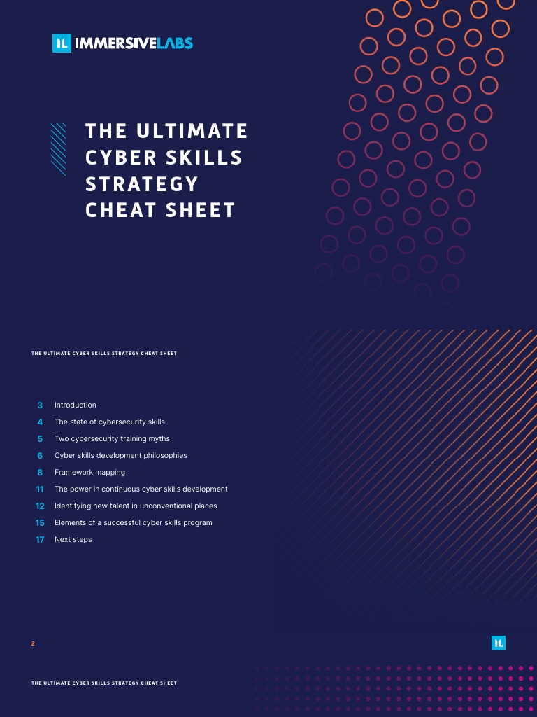 Immersive Labs The Ultimate Cyber Skills Strategy Cheat Sheet Ebook ...