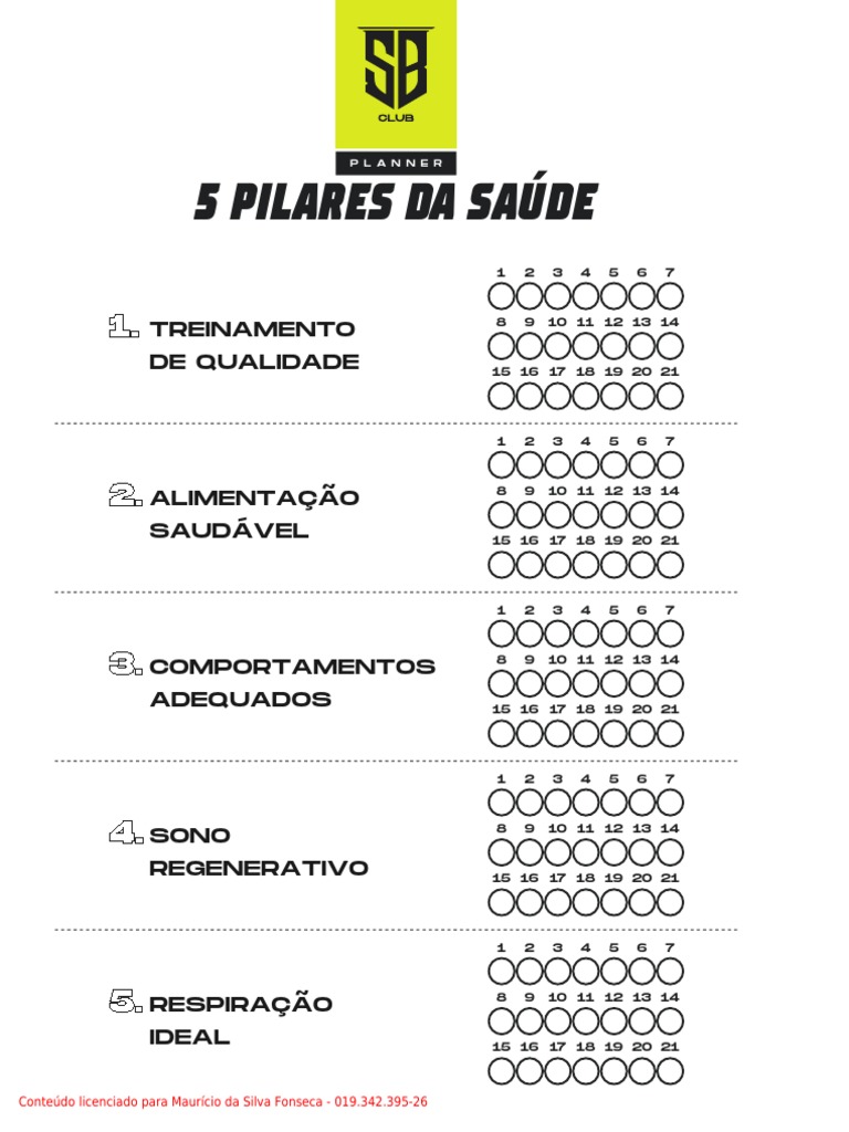 Planner - SB Club | PDF
