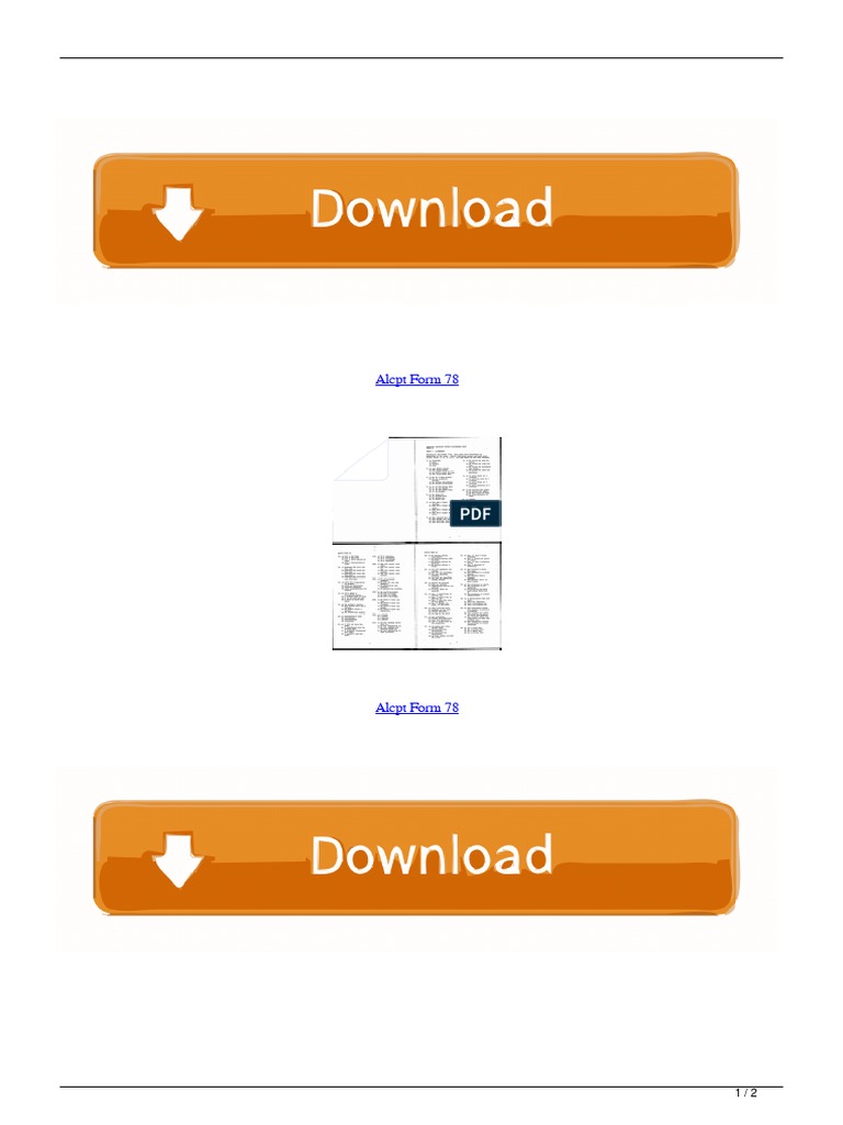 Alcpt Form 78 | PDF | Electronic Publishing | World Wide Web