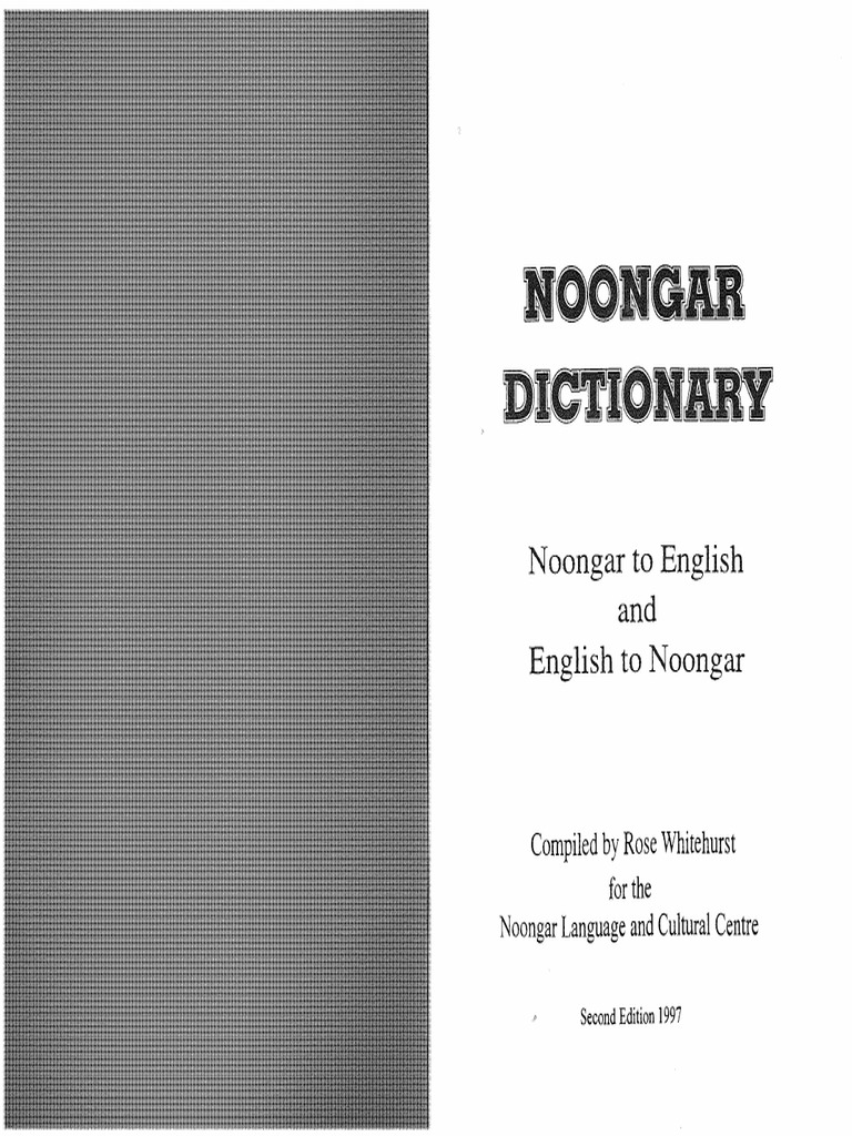 Noongar Dictionary Second Edition | PDF