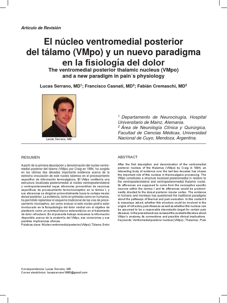 Neurotarget Vol9 Num4 Pag10 | PDF | Corteza Insular | Dolor