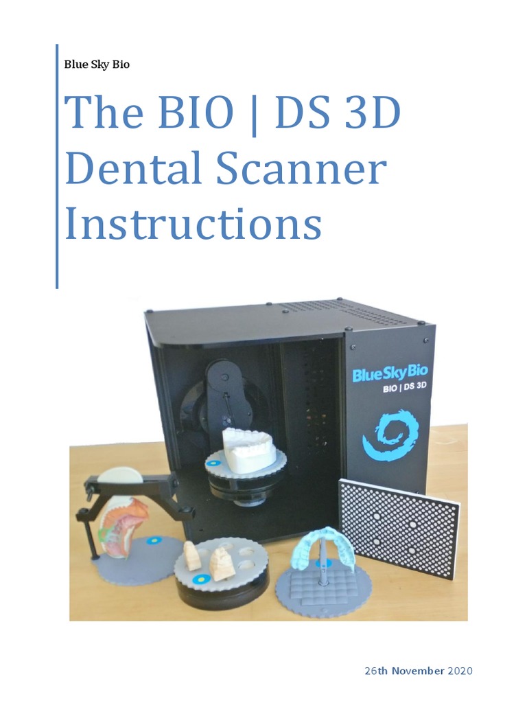 BIO DS 3D Scanner Setup Guide | PDF | Image Scanner | Usb