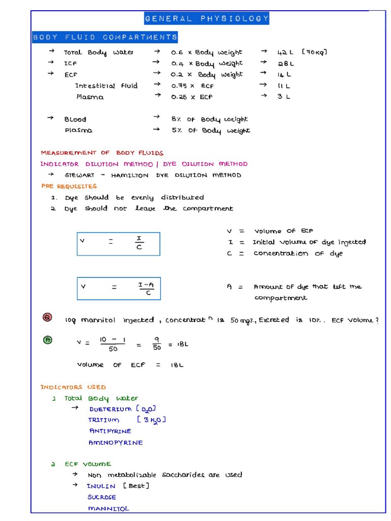 Physiology Prepladder | PDF