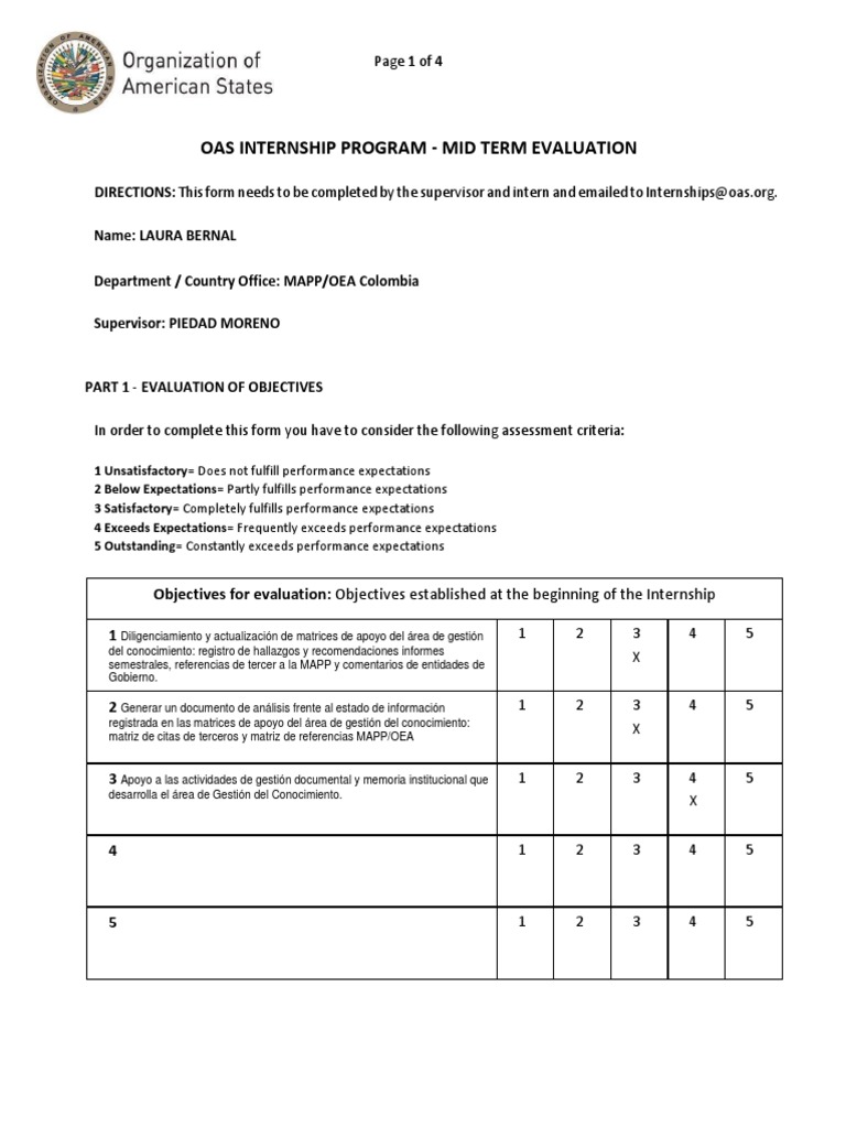 Mid-Term Evaluation Form-LAURA BERNAL | PDF | Psychological Concepts | Cognition