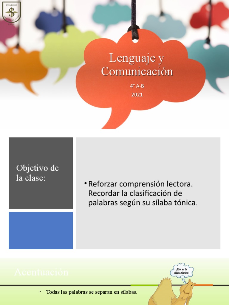 4° Lenguaje Diptongos e Hiatos | PDF | Estrés (lingüística) | Escritura ...