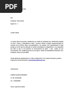 Carta Solicitud De Andadera Pdf