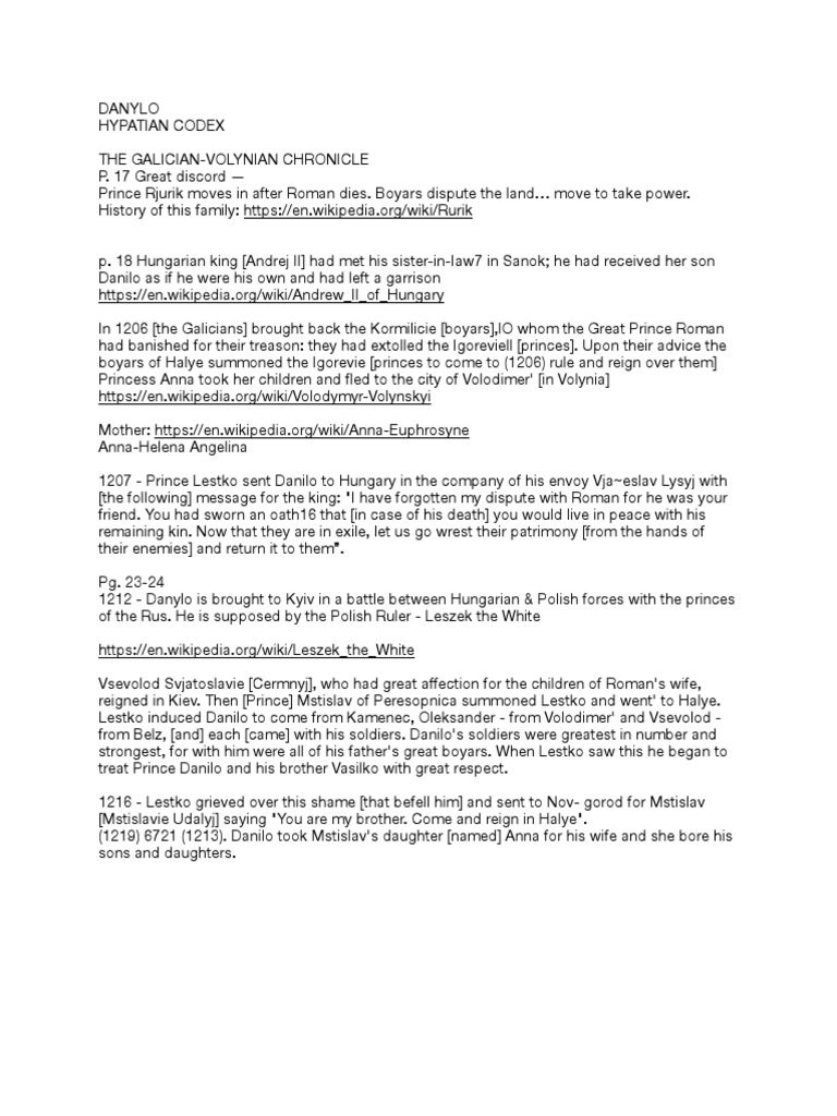 Hypatian Codex | PDF | History