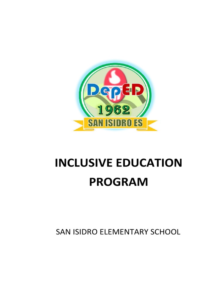 Inclusive Education Program | PDF | Inclusion (Education ...