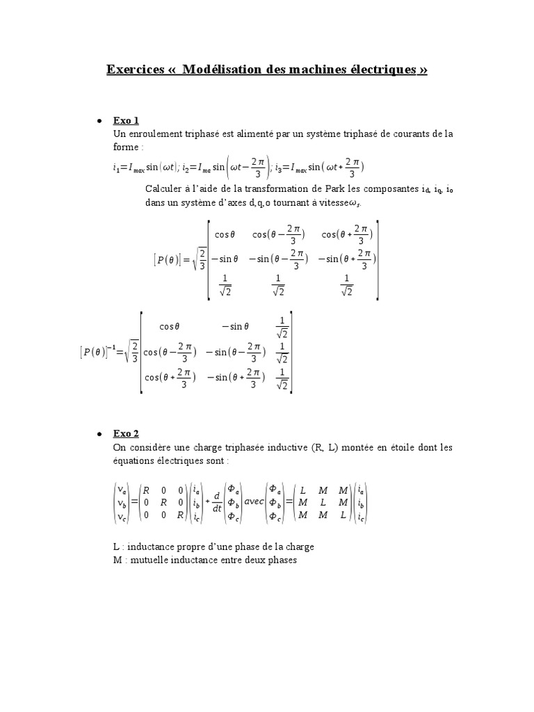 Modélisation des Machines Électriques | PDF | Électrodynamique | Électromagnétisme