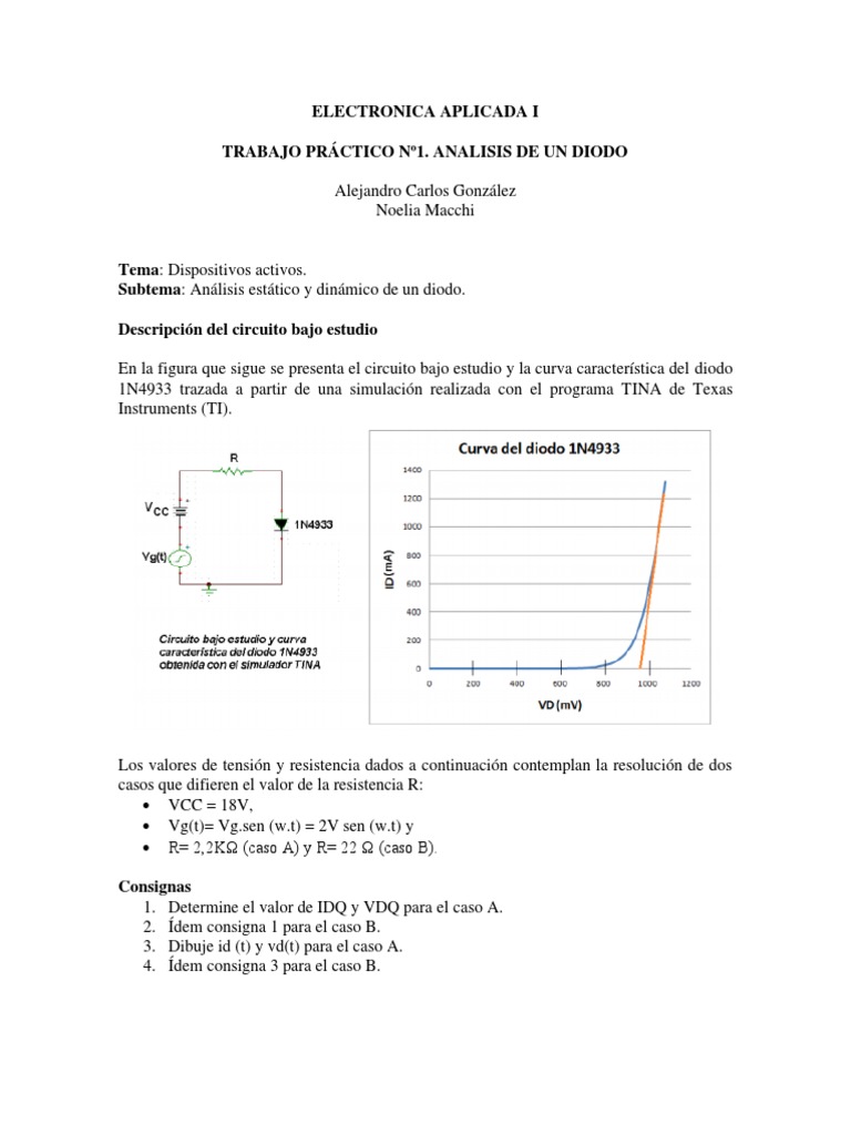 TP Diodo | PDF | Ciencia y matemáticas