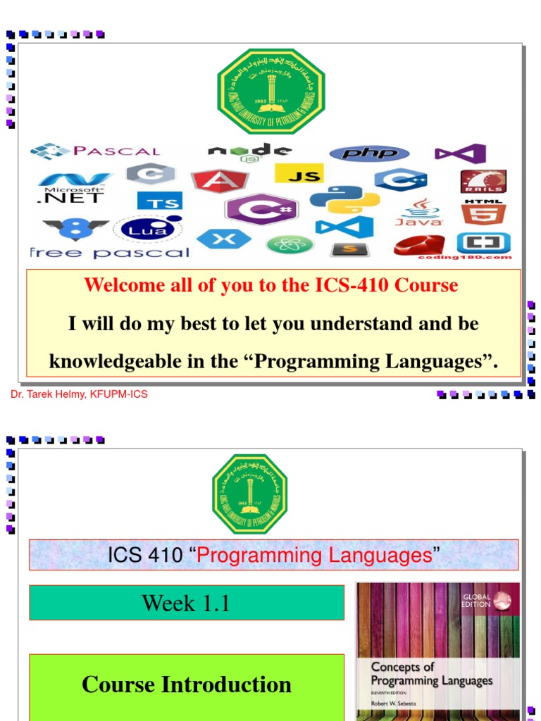 Welcome All of You To The ICS-410 Course | PDF | Scheme (Programming ...