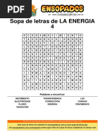 Sopa de Letras: Calor y Temperatura | PDF | Metrología | Cantidad