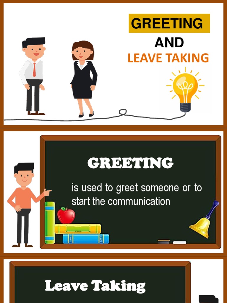 Greeting AND: Leave Taking | PDF | Languages | Language Arts & Discipline