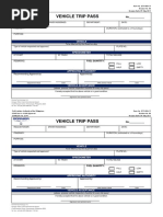 Vehicle Trip Ticket Form | PDF