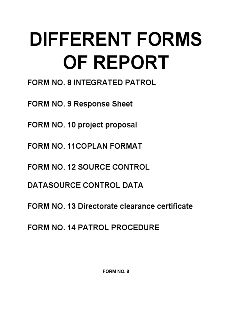 Different Forms of Patrol Documentation | PDF | Police | Crime & Violence