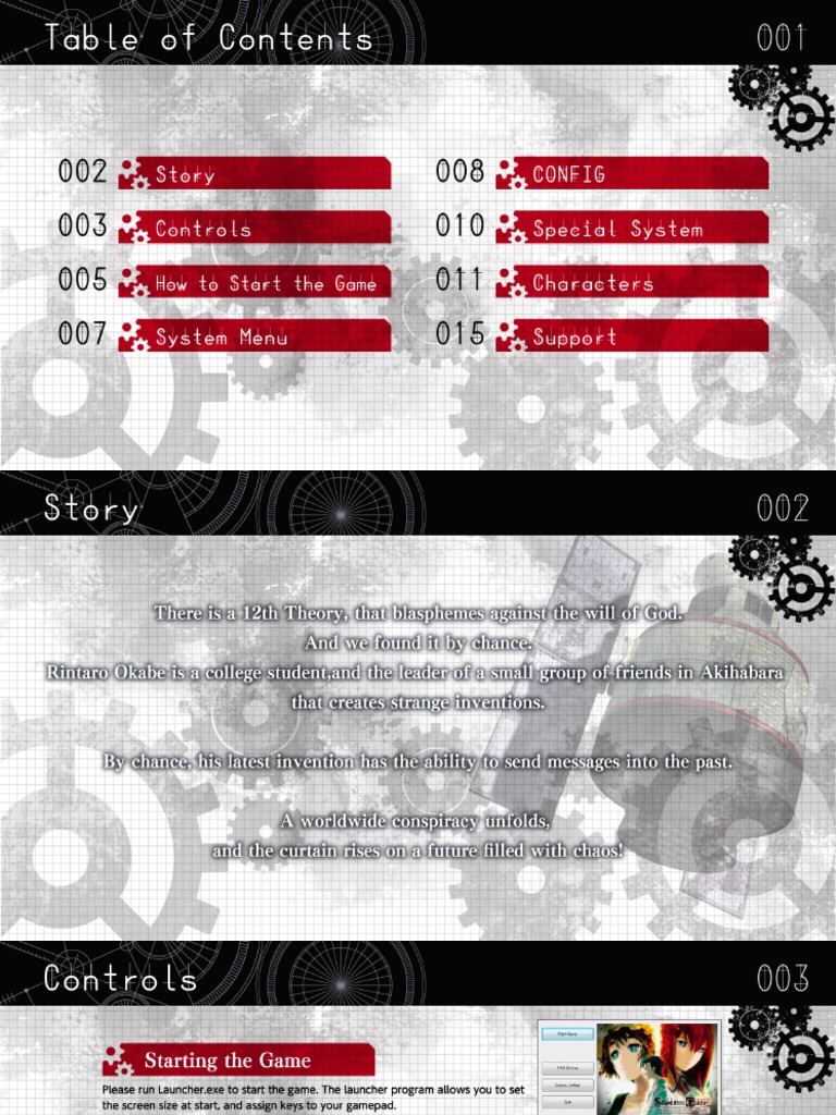 Steins Gate Manual - PC Steam | PDF