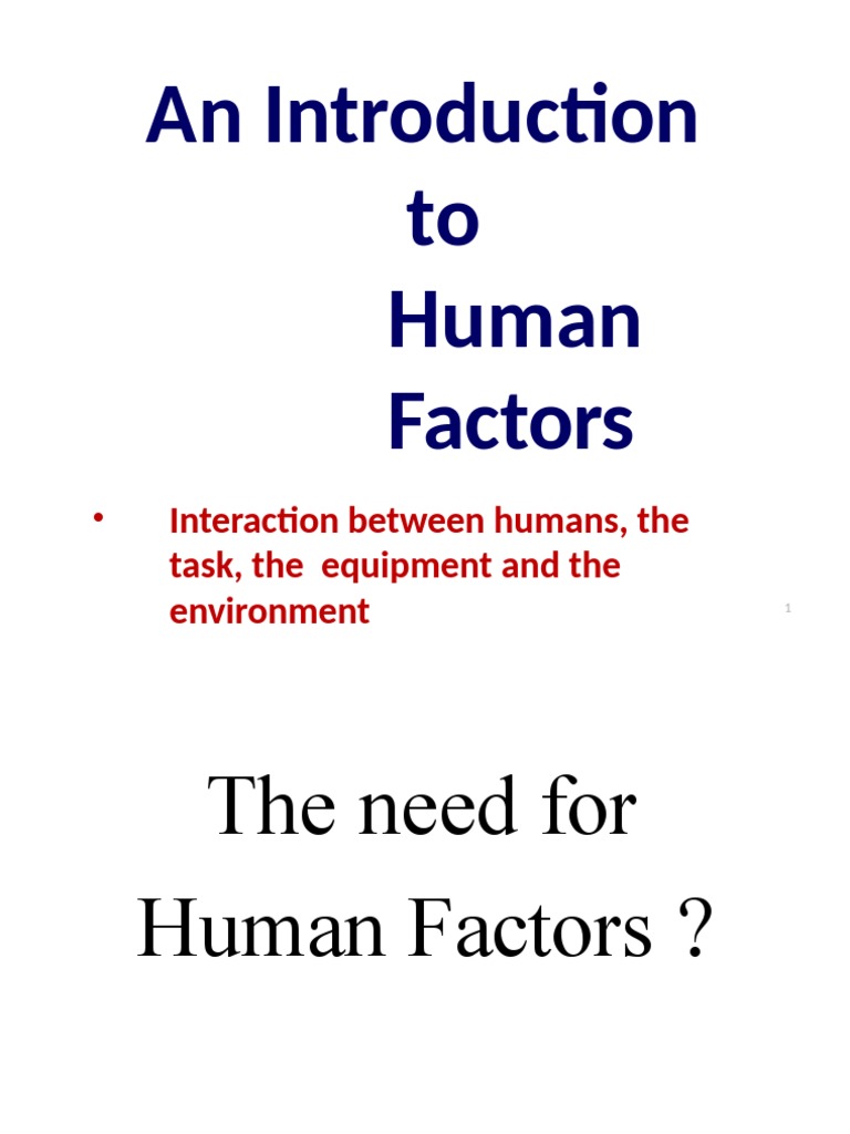 Understanding the Human Element: An Introduction to Key Concepts in ...