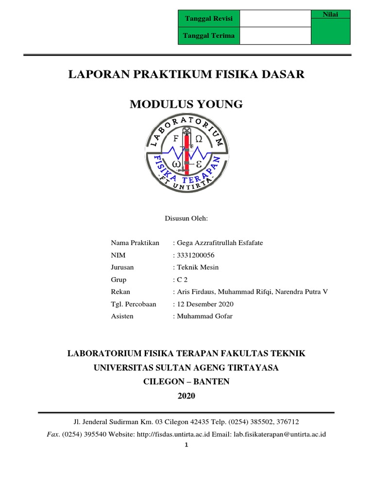 Laporan Modulus Young | PDF