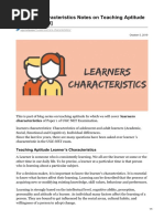 Teaching Aptitude Notes | PDF | Learning | Educational Assessment