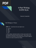 Part Writing Rules SATB | PDF | Chord (Music) | Elements Of Music