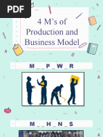 4 Ms of Production and Business Model | PDF | Business Model | Factors ...