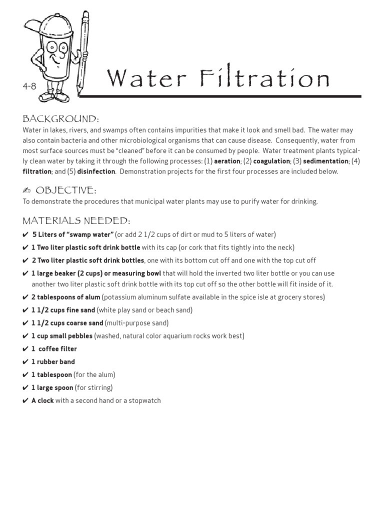 Activity Grades 4-8 Waterfiltration | Download Free PDF | Water ...