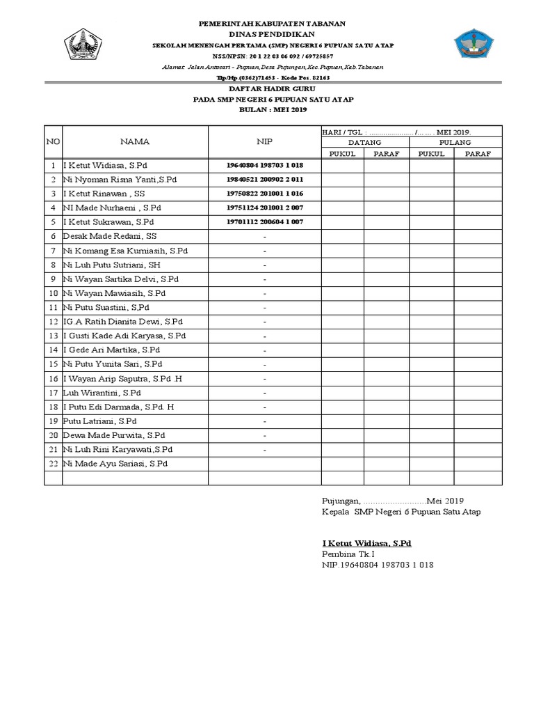 Buku Cuti | PDF
