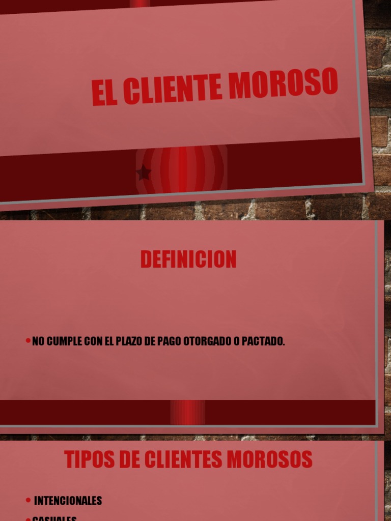 El Cliente Moroso | PDF | Relaciones personales, crianza y desarrollo ...
