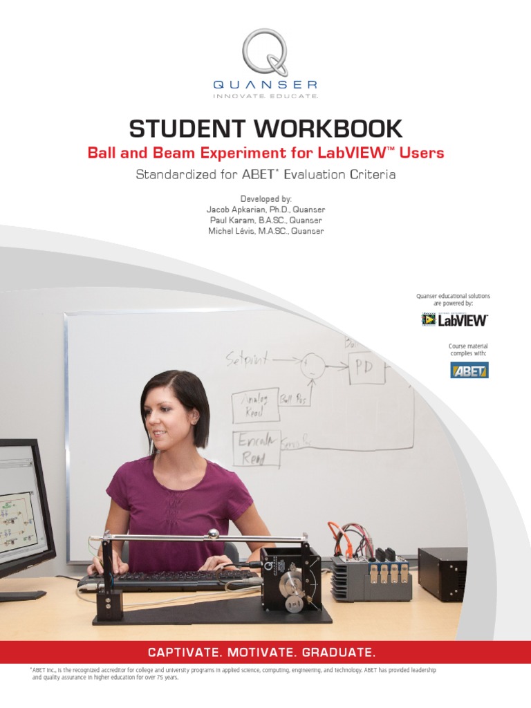 Rotary Ball and Beam Workbook (Student) | PDF | Control Theory | Sine