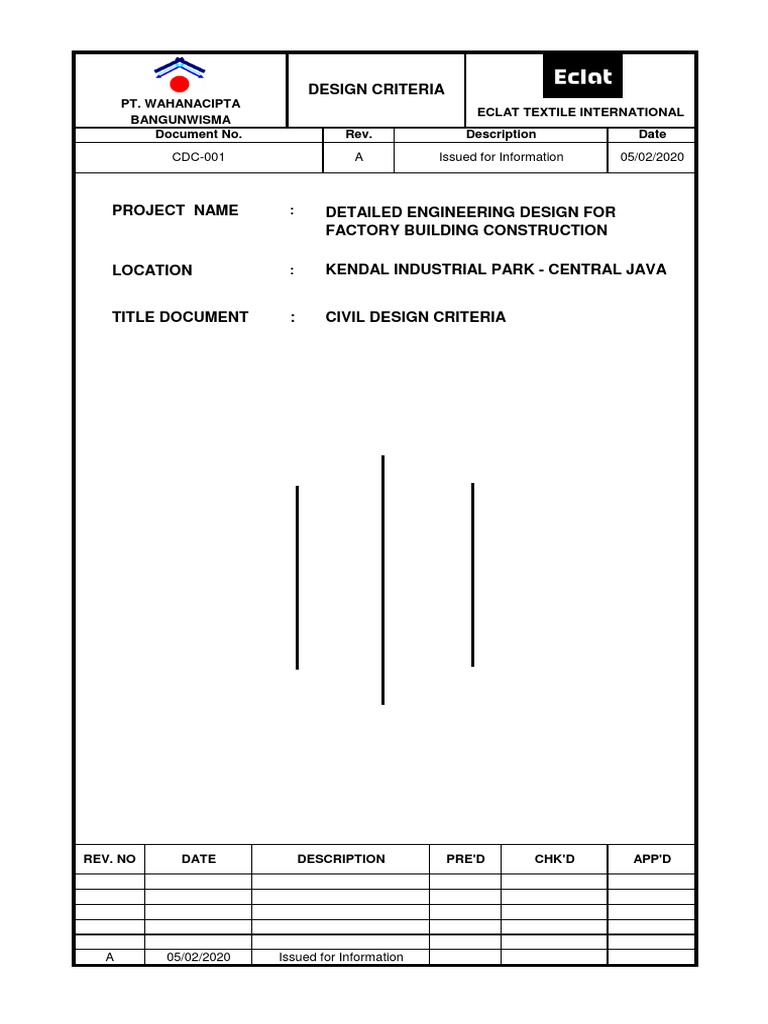 Civil Design Criteria | Download Free PDF | Specification (Technical ...
