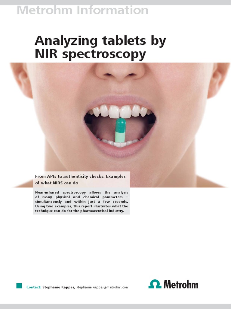 Analyzing Tablets by NIR Spectroscopy 002 | PDF | Chemometrics ...