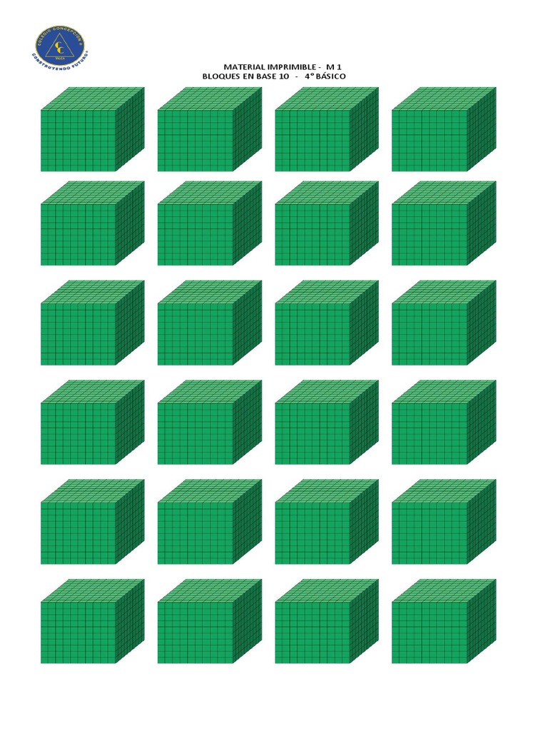 Imprimible - Bloques Base 10 - m1 | PDF